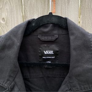 Vans | Jackets & Coats | Vans Micro Dazed Mens L Black Denim Drill Chore Coat New | Poshmark